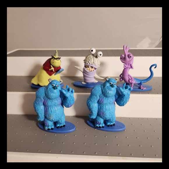 Disney | Toys | Disney Monsters Inc Figures Lot Of 5 Cake Toppers Sully ...